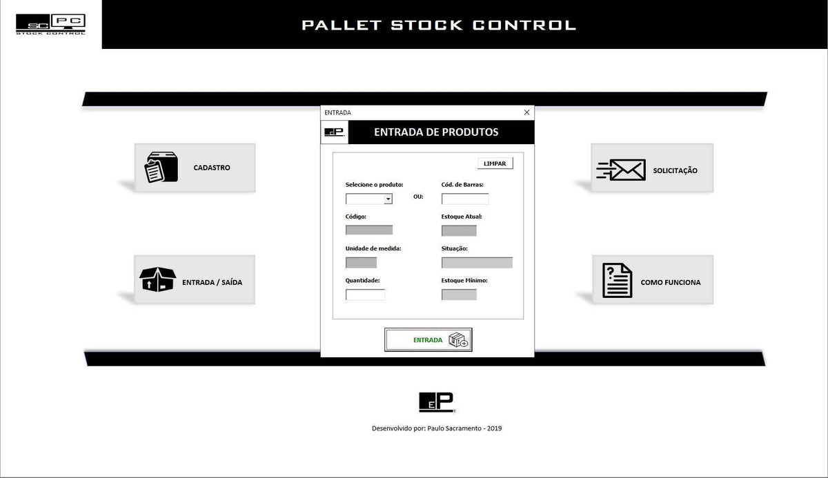 Planilha para Pallet Stock Control (Controle de Estoque) em Excel ...